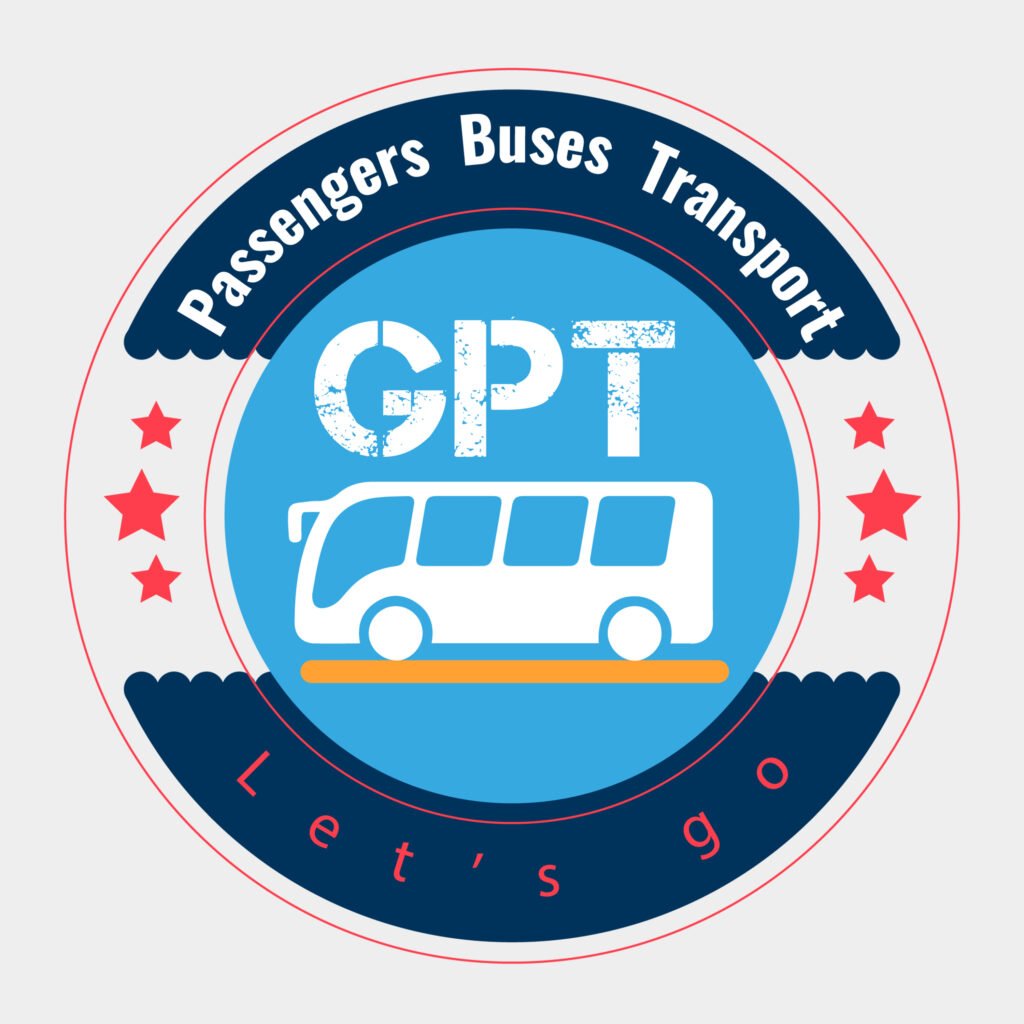 GPT Transport – Circular Logo Design for Passenger Bus Branding - Hub Tech